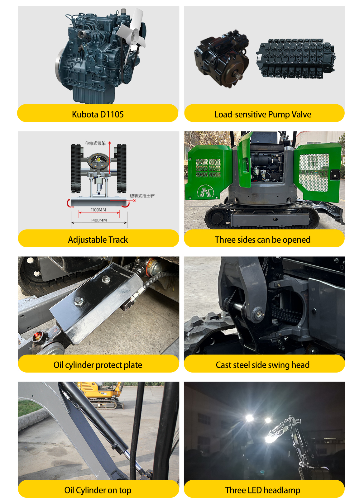 KV20 Mini Excavator - 2Ton Mini Digger - Mini Excavator With Auger ...