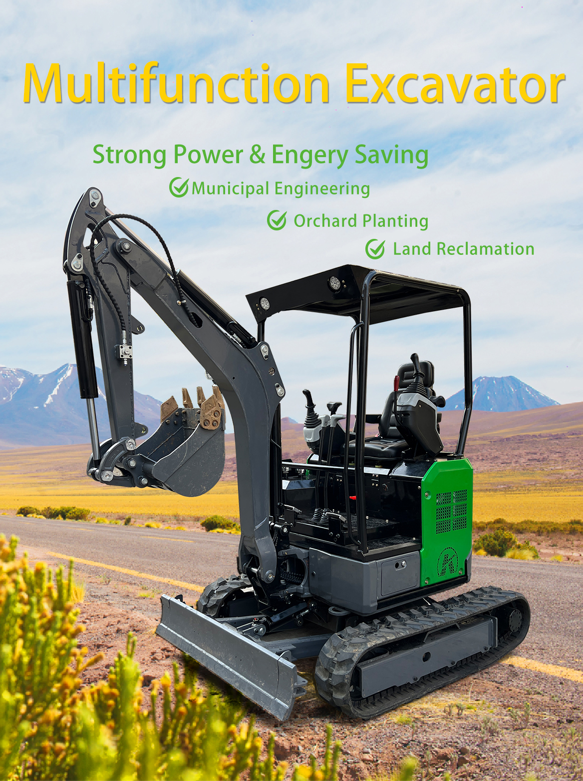 KV20 Mini Excavator - 2Ton Mini Digger - Mini Excavator With Auger ...